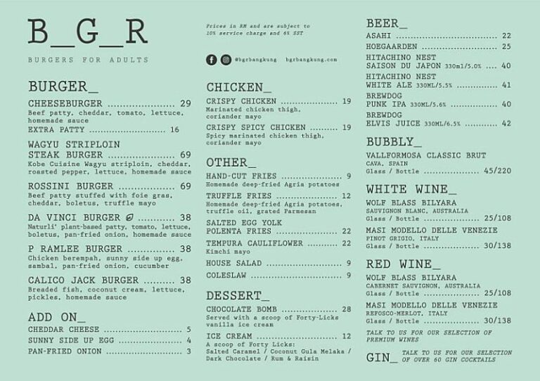 Food Review: B_G_R, Burgers for Adults, Jalan Bangkung